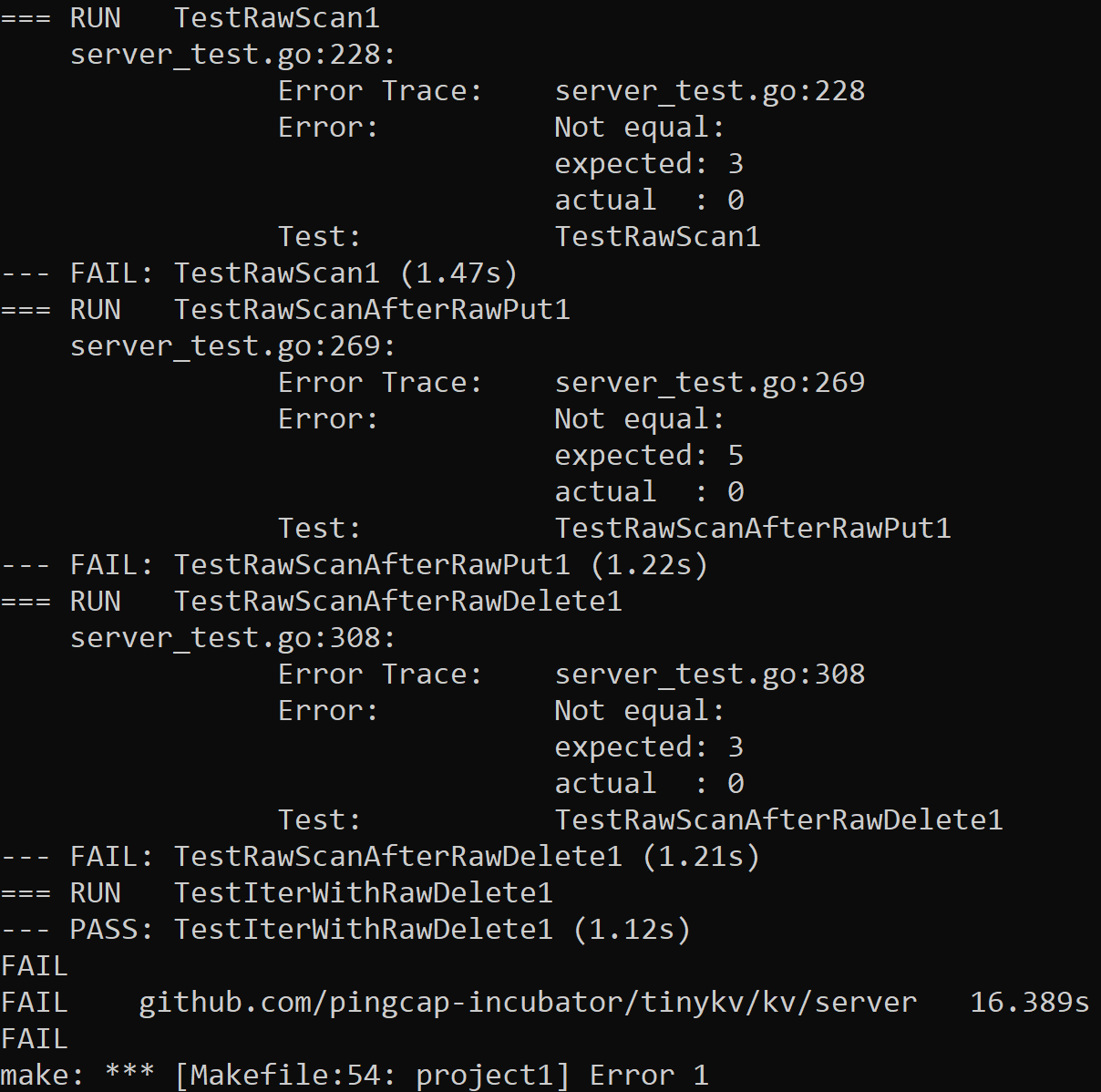 TinyKV Project 1 - Standalone KV | Starman's Blog
